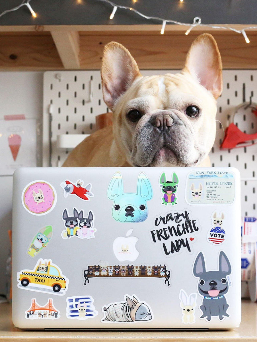 #100DAYPROJECT 30/100 - DONUT VINYL FRENCH BULLDOG STICKER – French ...