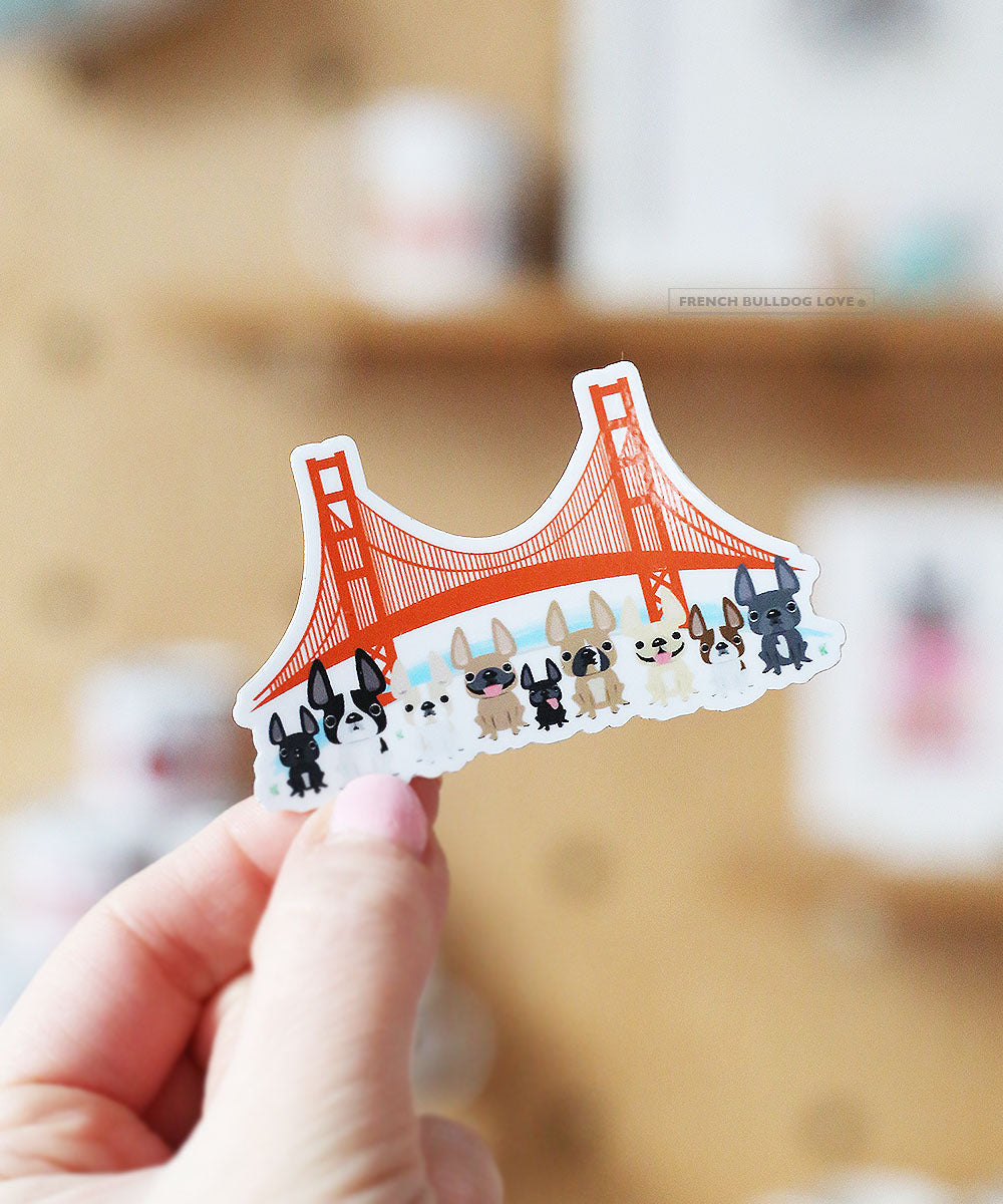 Bay Area Frenchies Vinyl Sticker – French Bulldog Love