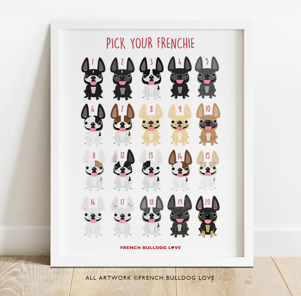 Holiday Stocking - French Bulldog Custom Print 8x10 – French Bulldog Love