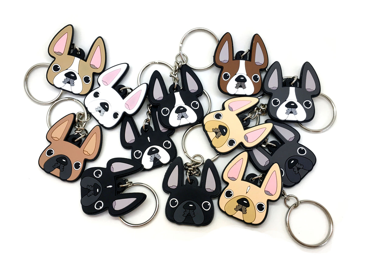 Frenchie Face Mini Keychain / Grey – French Bulldog Love