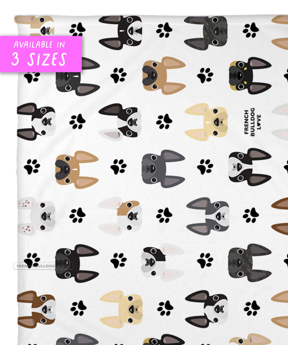 The Classic Frenchie Fleece Blanket – French Bulldog Love