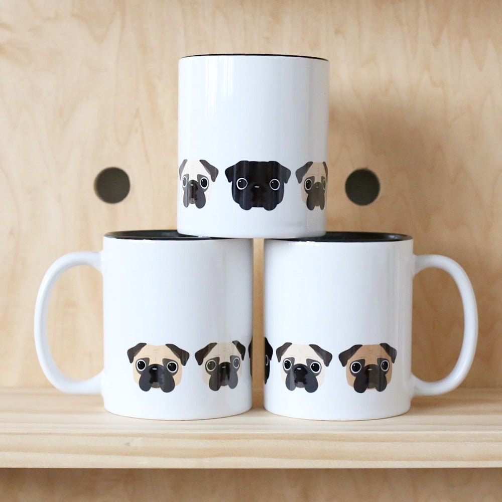 Five Little Pugs - Pug Coffee Mug – French Bulldog Love