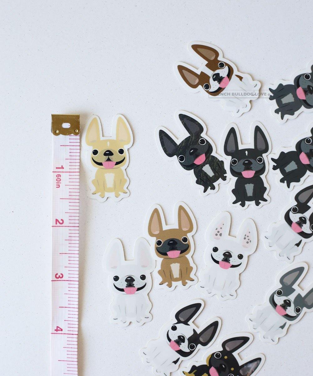 Itty Bitty Mini Stickers - Set of 2 - Frenchie #15 - Waterproof Vinyl ...