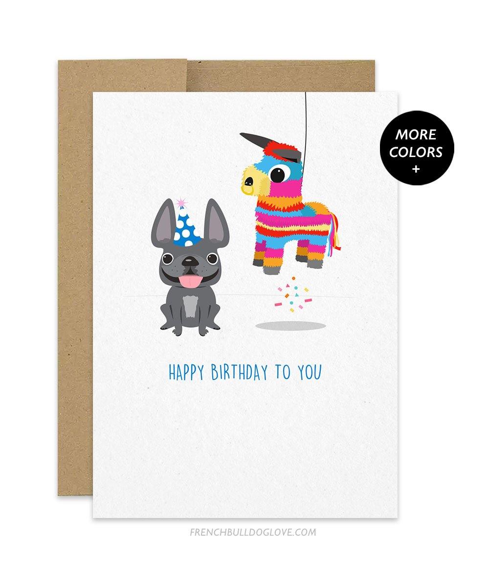 Birthday Pinata - French Bulldog Birthday Card – French Bulldog Love